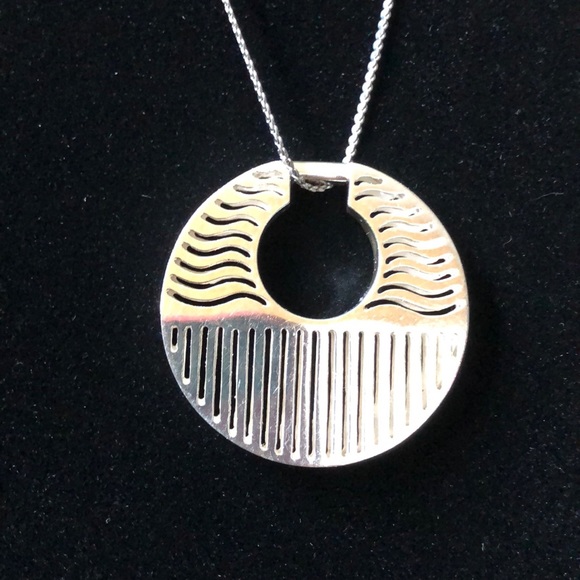 Vintage | Jewelry | Vintage Sterling Silver Hanging Madallion | Poshmark